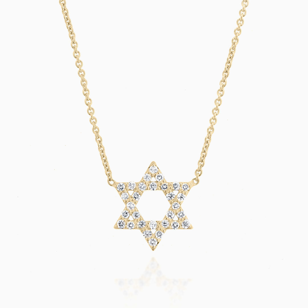 Star of David Necklace with Diamonds – Maidor Jewelry