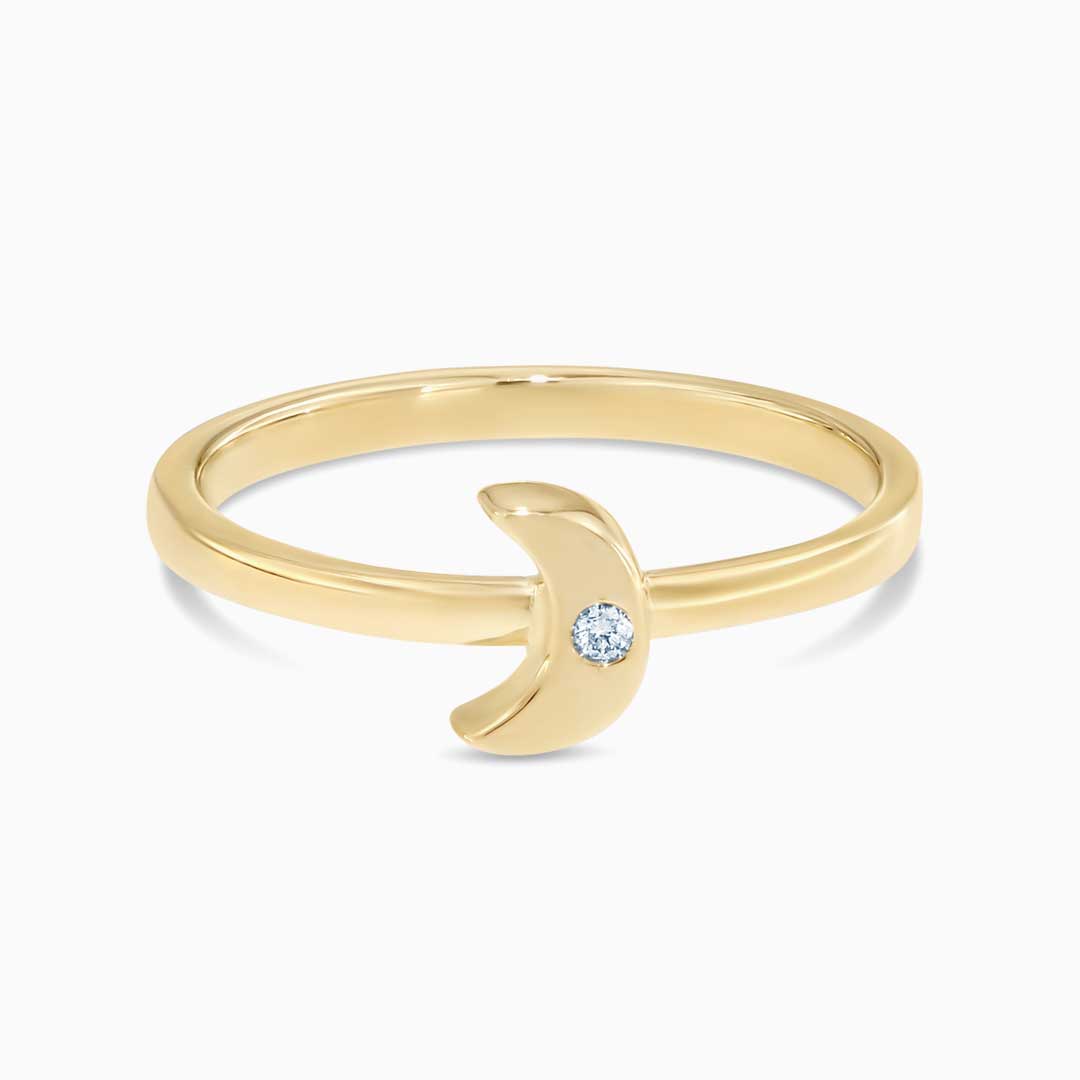 Cute Shape Moon Ring – Maidor Jewelry