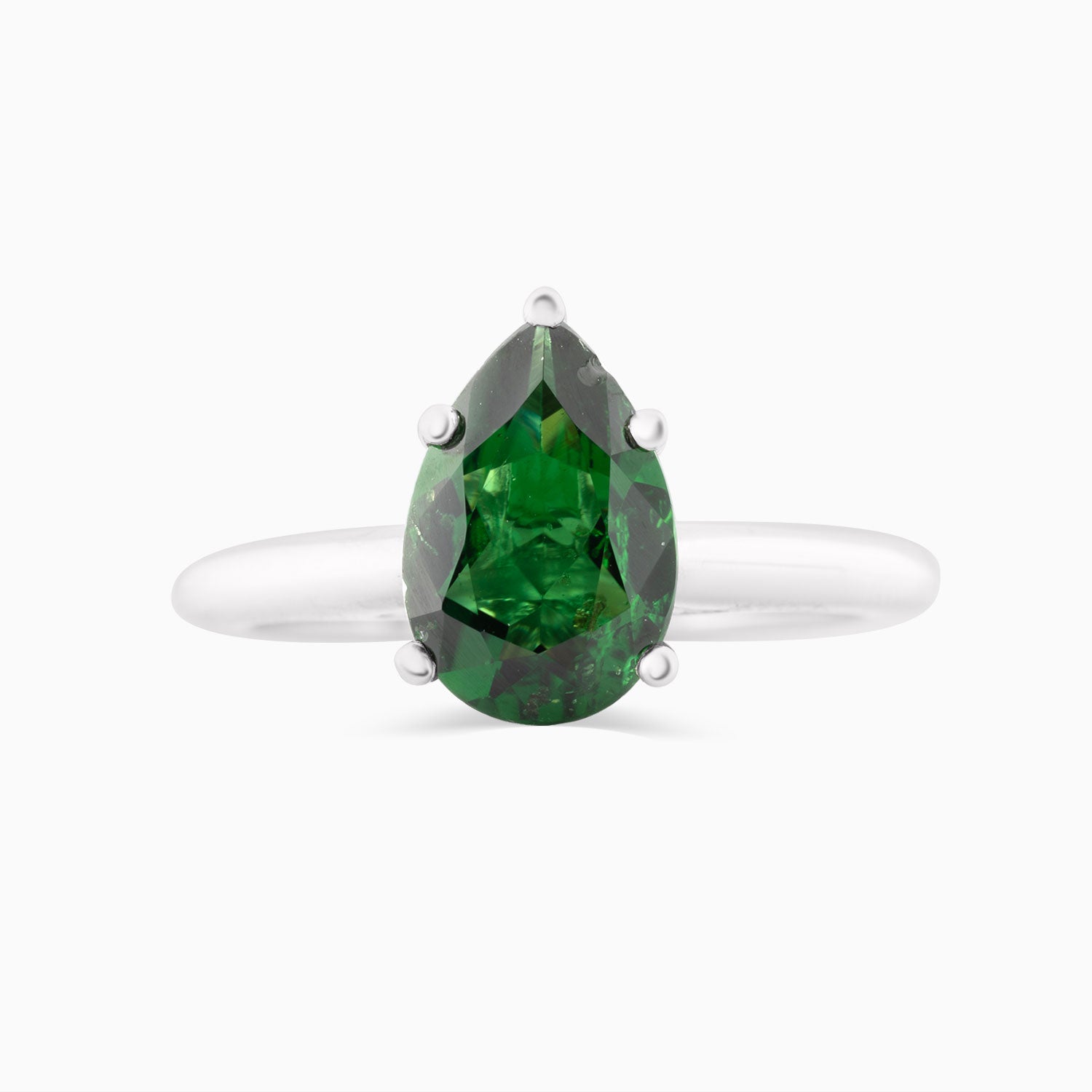 Pear-Shape Green Tourmaline Ring – Maidor Jewelry