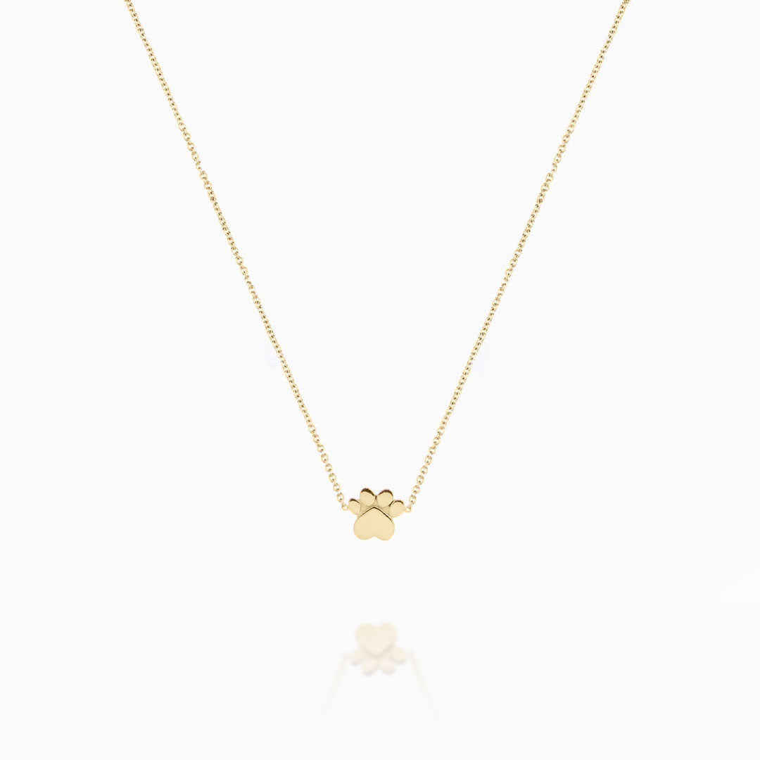 Mini Gold Dog Paw Necklace – Maidor Jewelry